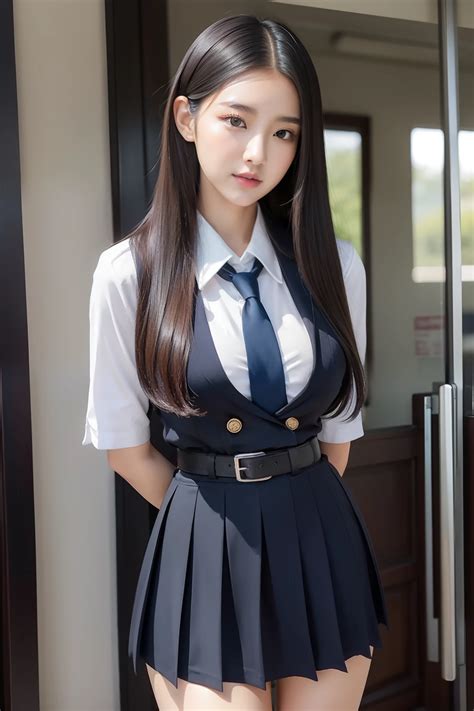 A Close Up Of A Woman In A Uniform Posing For A Picture Seaart Ai