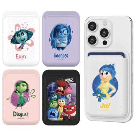 픽사 인사이드아웃2 맥세이프 카드 3장수납 지갑 케이스 슬라이드 간편사용 강력한 자력 새폰 커플 친구 선물 아이템 에이블리