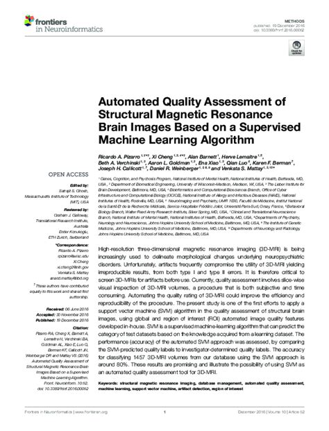 pdf automated quality assessment of structural magnetic resonance