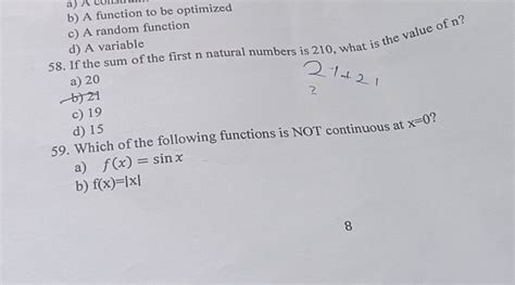 B A Function To Be Optimized C A Random Function If The Sum Of The Firs