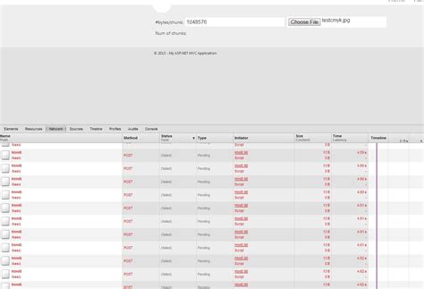 Javascript Html5 Chunk Upload Not Working In Chrome 25 Stack Overflow