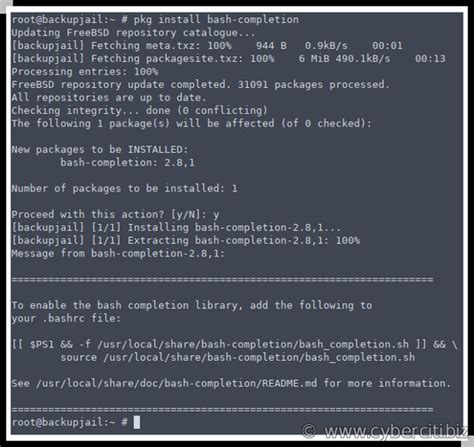 Freebsd Install Bash Shell Using Pkg Command Nixcraft
