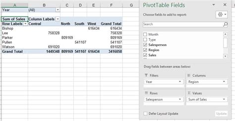 Pivot Table In Excel Improve Your Data Analysis Skills