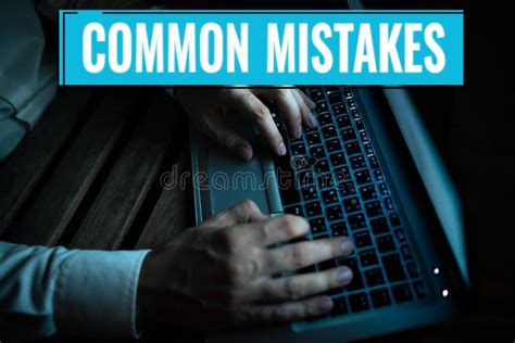 inspiration showing sign common mistakes business approach actions