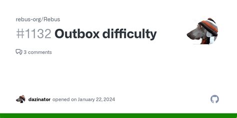 Outbox Difficulty · Issue 1132 · Rebus Orgrebus · Github