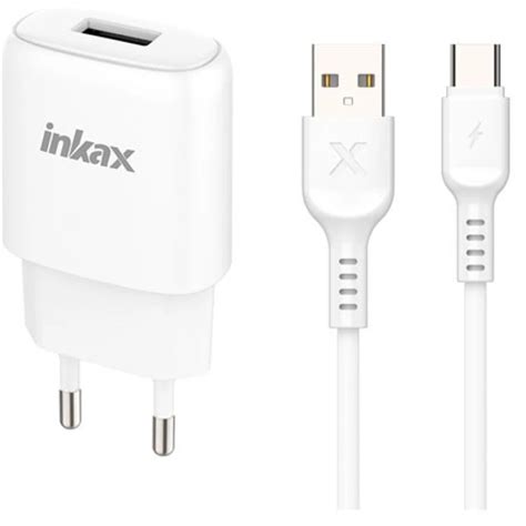 Inkax Cd 95 Hálózati Töltő 1 2a Usb Type C Kábel Fehér Ipon Hu