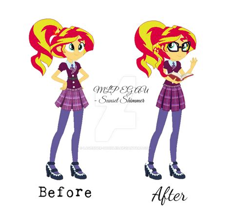 Updated ~ Mlp Egau ~ Sunset Shimmer By Lavender Doodles On Deviantart
