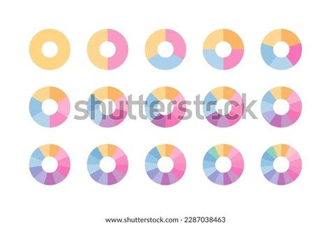 Ring Colored Segments Template Circular Structure Stock Vector Royalty Free 2287038463