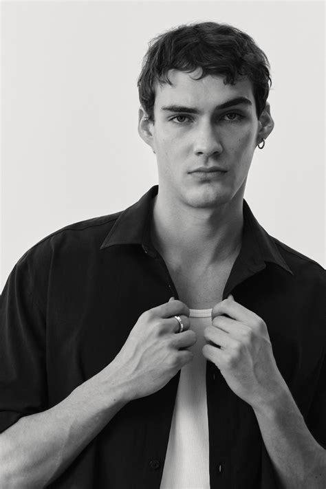 Риза от релефна материя Regular Fit Черен МЪЖЕ Handm Bg