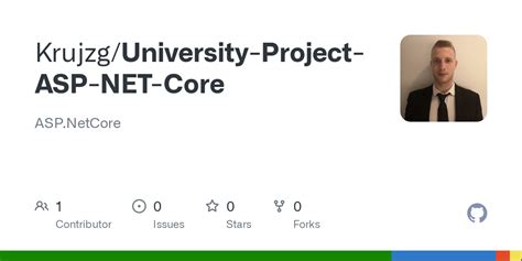 Github Krujzguniversity Project Asp Net Core Aspnetcore