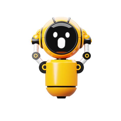 3d Orange Robot Character 23404809 Png
