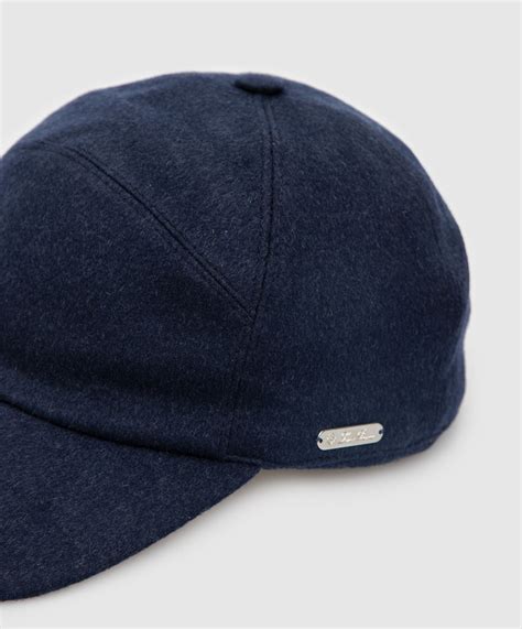 Loro Piana - Темно-синяя кепка из кашемира F3FAG4762 купить в Symbol