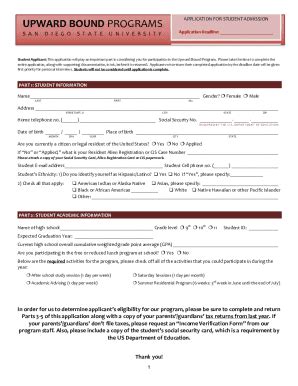 Fillable Online UB Program ApplicationFull Version Docx Fax Email Print PdfFiller