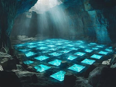 Abstract Digital Representation Of A Futuristic Data Network With Colorful 3d Blocks Connected