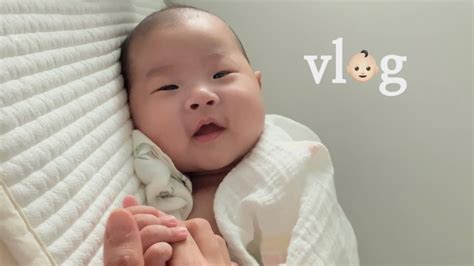 육아 브이로그 생후 4개월 아기 코로나 확진 L 첫 뒤집기 시기 L 밀리엔즈 키즈침대 L 생후 18주차 아기 일상 L 베이비