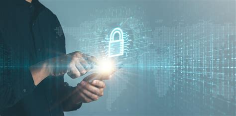 Premium Photo Data Security System Concept Business Man Use Mobile Phone With Security Icon