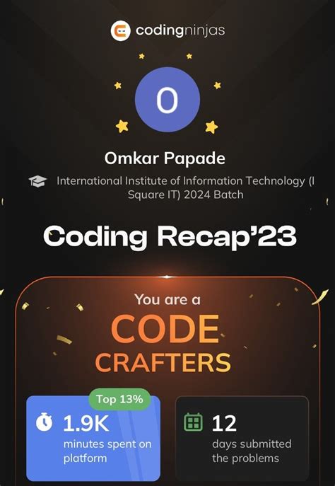 Omkar Papade On Linkedin Dsachallenge Problemsolving Codingninjas