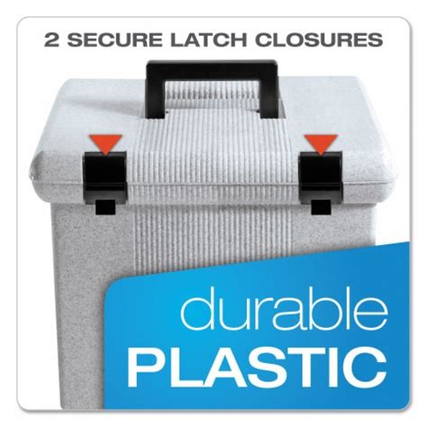 Pendaflex PortFile Large Portable File Box Granite Ralphs