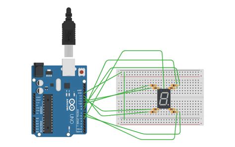 Circuit Design 7 Segment Tinkercad
