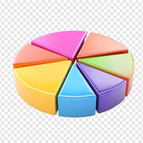 Free Psd Colorful 3d Pie Chart Data Visualization Business Analytics