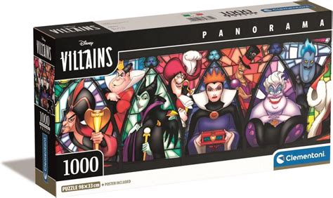 Disney Villains Panorama Puzzle 1000p Puzzle