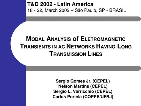 Pdf Modal Analysis Of Electromagnetic Transients In Ac Networks