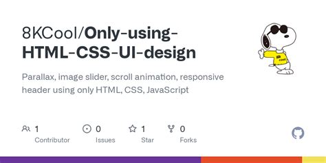 Github 8kcoolonly Using Html Css Ui Design Parallax Image Slider