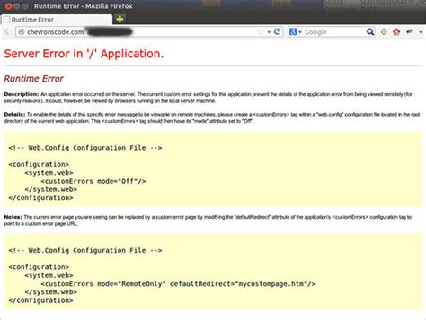 Chevrons Code How To Enable Details Error Information In IIS And ASP NET