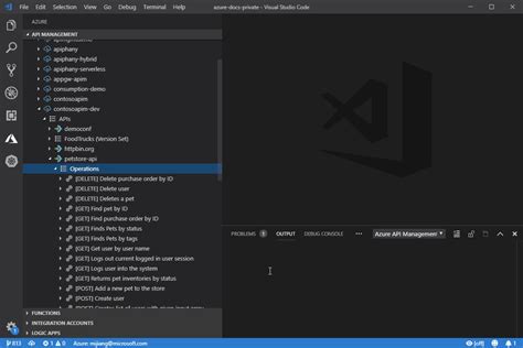 apim extension for vs code cloud on the go