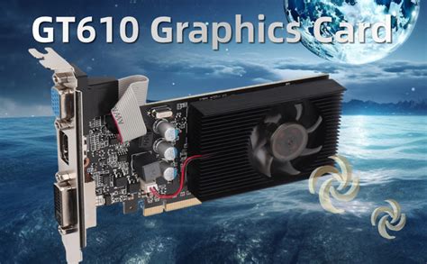 Yunseity Gt610 Office Graphics Card With 2gb Ddr3 Memory 64bit 810mhz Pci Express 2 0 Graphics