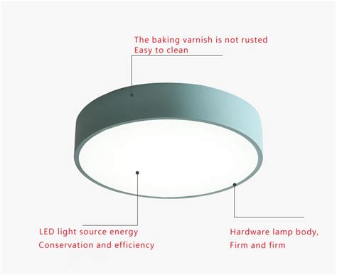 Скандинавские круглые светодиодный акриловые потолочные светильники креативные Macarons