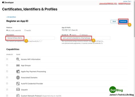 ios development 的憑證、簽署識別、佈建設定檔在使用 xamarin 開發 ios app 時要如何設定 手動篇i james s tech and life blog 點部落