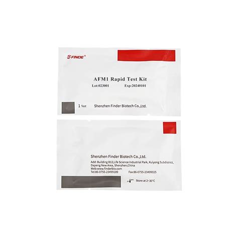 Finderbio Aflatoxin M1 Rapid Test Kit Afm1 Detection Strip Card