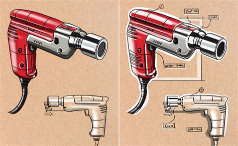 Tutorial Product Sketching Rendering Behance