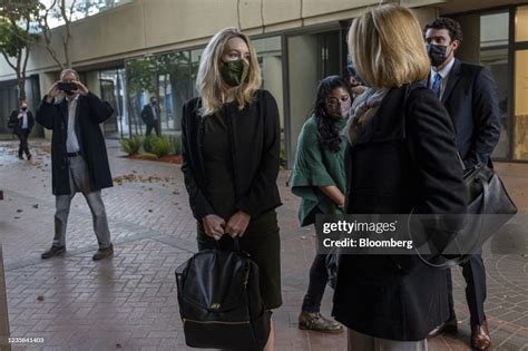 Elizabeth Holmes Founder Of Theranos Inc Left Arrives At Federal