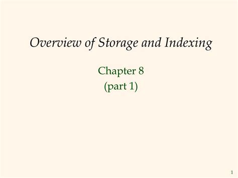 Ppt Overview Of Storage And Indexing Powerpoint Presentation Free Download Id391941