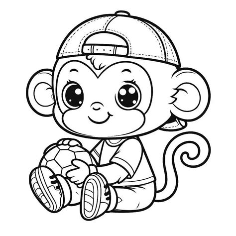 귀여운 원숭이 색칠공부 도안 31종 키즈위키