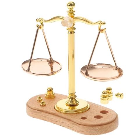 1 Set Mini Balance Standard Balance Rétro Métal Balance Vintage Balance