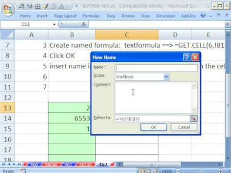 Excel Magic Trick Show Formula Formula Excel Macro Function GET CELL YouTube