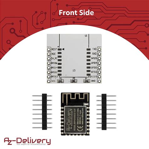 Azdelivery 5 X Esp8266 Esp 12f Verbeterde Versie Naar Esp 12e Wlan Wifi Module Bol