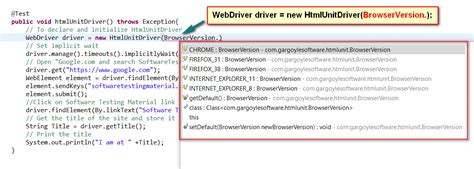 Headless Browser Testing Using Htmlunitdriver In Selenium Webdriver