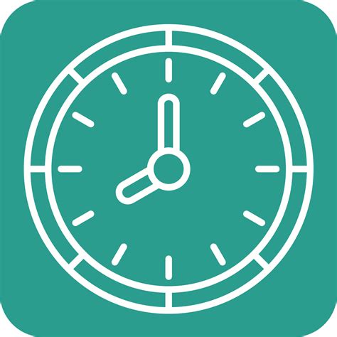 Clock Line Round Corner Background Icons 14661451 Vector Art At Vecteezy