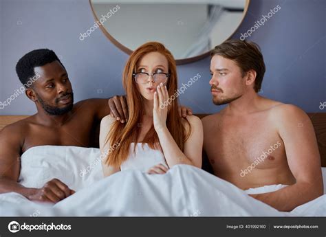 Threesome Concept Three People Going To Have Group Sex Together Stock Photo By Ufabizphoto