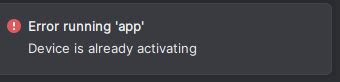 Facing An Emulator Issue In Android Error Device Is Already Activating Stack Overflow