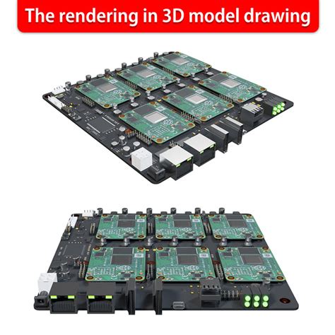 deskpi super6c raspberry pi cm5 cm4 cluster mini itx board 6 rpi cm4 s