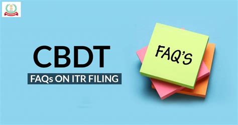 CBDT Releases FAQs On ITR Filing To Assist Taxpayers SAG Infotech