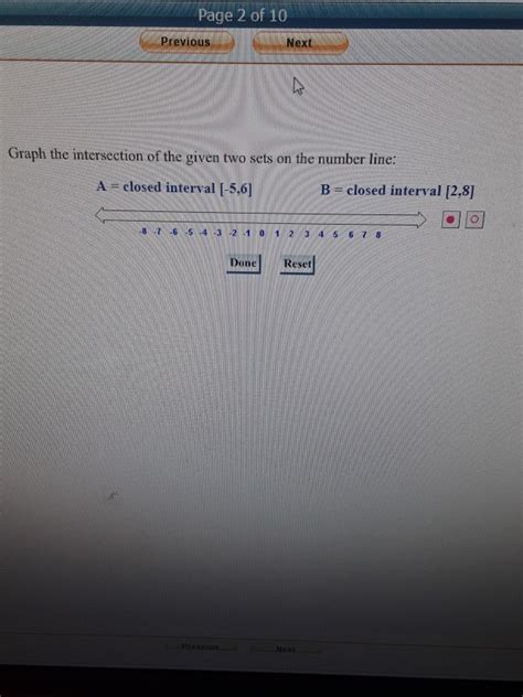 Solved Graph The Intersection Of The Given Two Sets On The Chegg