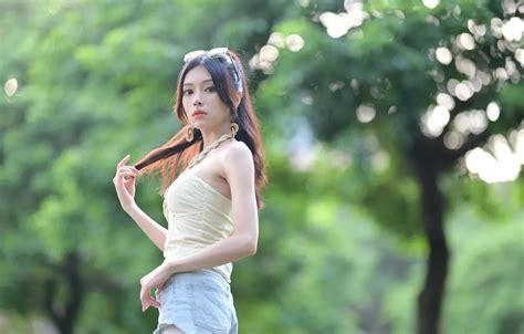 Обои Girl Sexy Girls Woman Model China Asian Cute на телефон и