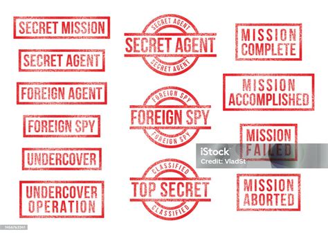 고무 스탬프 일급 비밀 임무 비밀 요원 외국 스파이 고무도장에 대한 스톡 벡터 아트 및 기타 이미지 고무도장 벡터 스파이 Istock