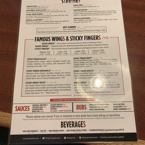 Online Menu Of Wingers Restaurant Ontario Oregon 97914 Zmenu